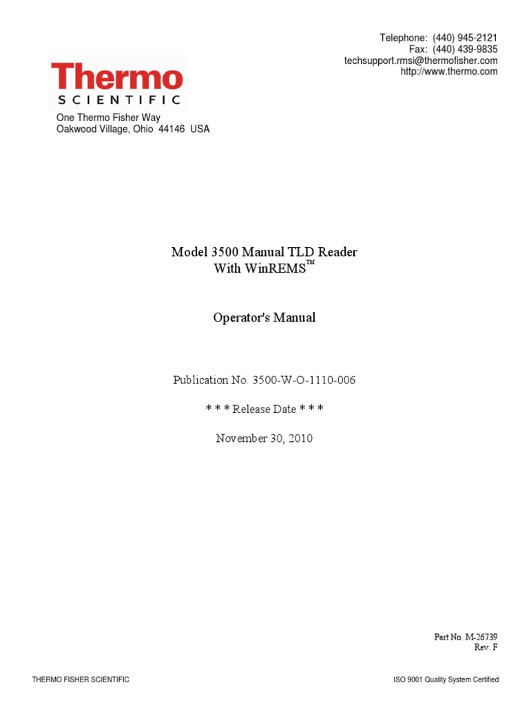 Manual Harshaw 3500 | PDF | Personal Computers | Electromagnetic ...