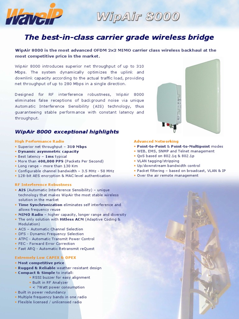 WipAir 8000 New | PDF | Electrical Engineering | Electronics