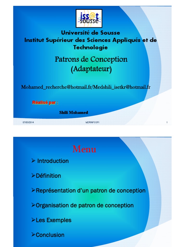 Patron de Conception | PDF | Patron de conception | Interface ...