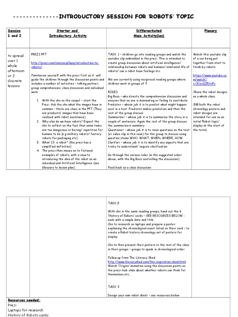 Robot Planning | PDF | Machines | Futurology