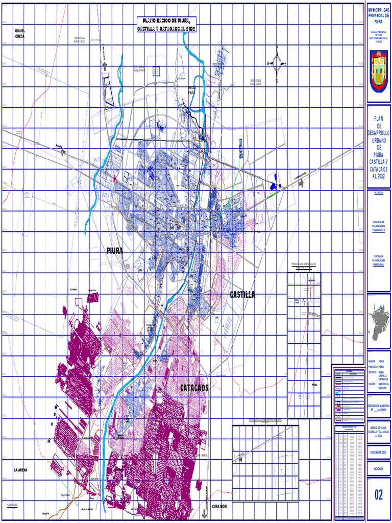 02-Plano Basico de Piura Castilla y Catacaos Al 2032 | Lima | Perú