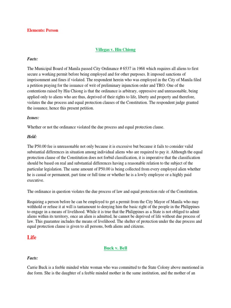 Due Process Clause | PDF | Due Process Clause | Equal Protection Clause