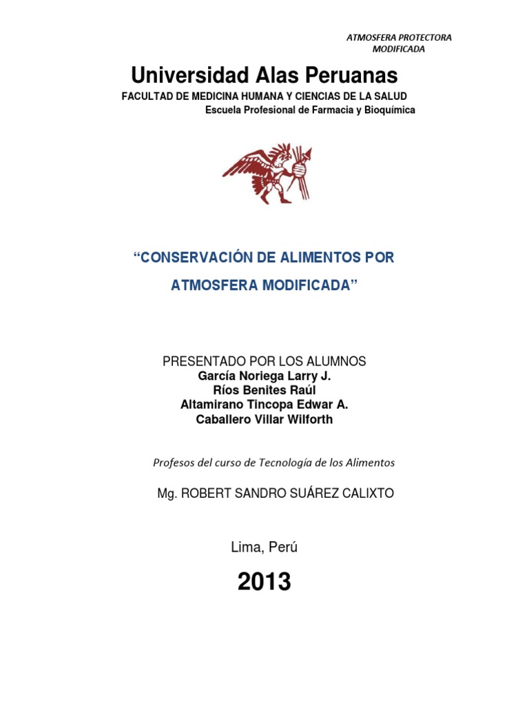 Conservación de Alimentos en AM | PDF | Carne | Dióxido de azufre