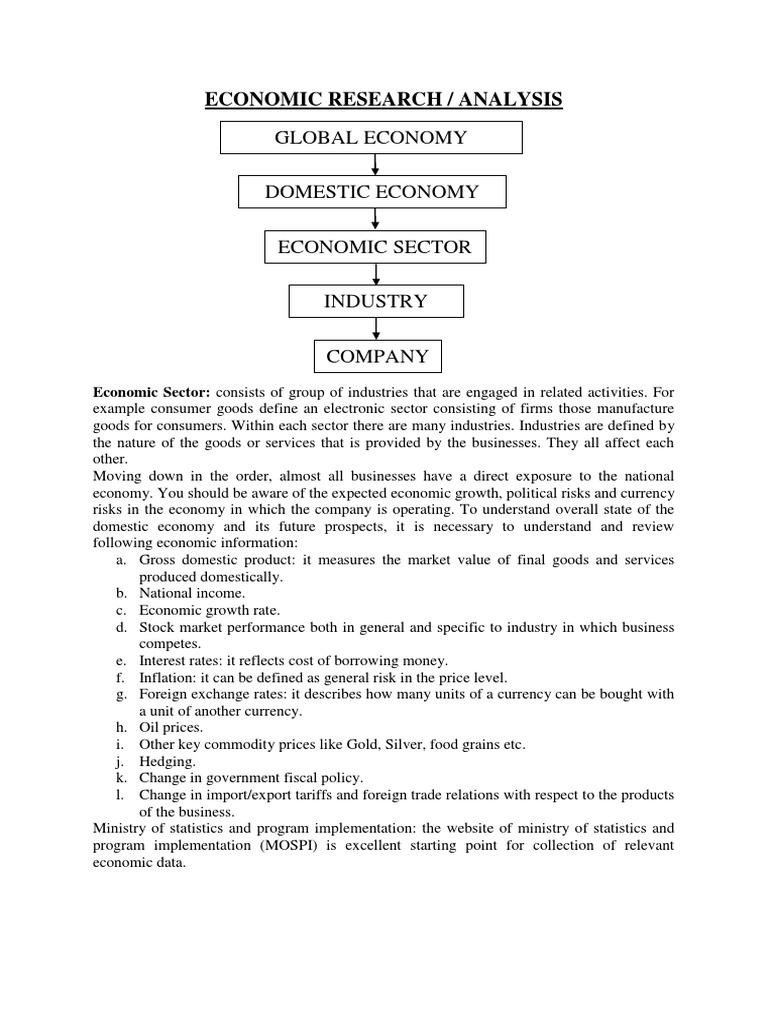 Economic Sector Analysis Guide | PDF | Finance & Money Management