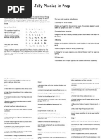 Jolly Phonics Actions Guide | PDF