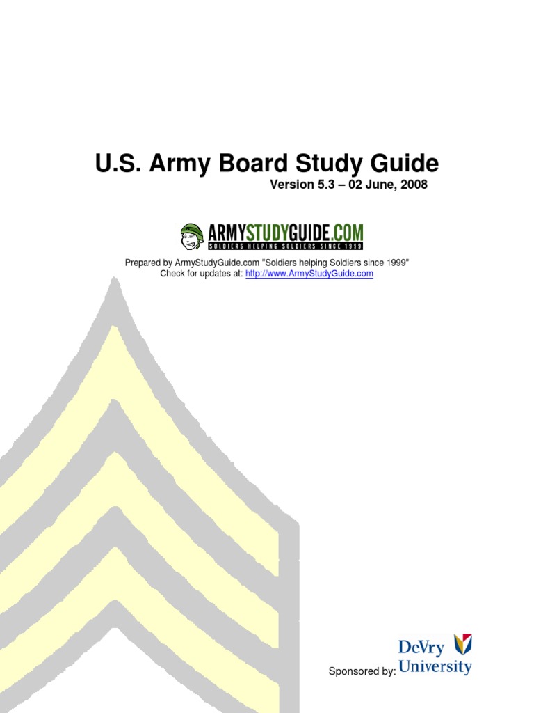 Army Study Guide | PDF