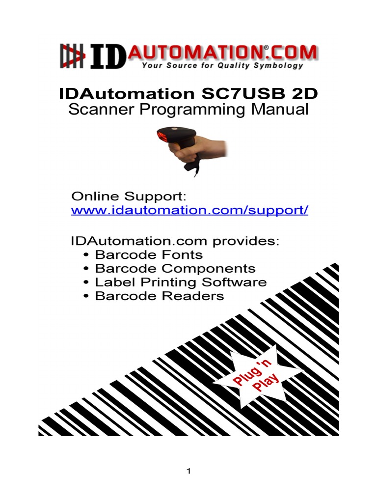 SC7 USB 2D Barcode Scanner Manual | Download Free PDF | Barcode | Image Scanner
