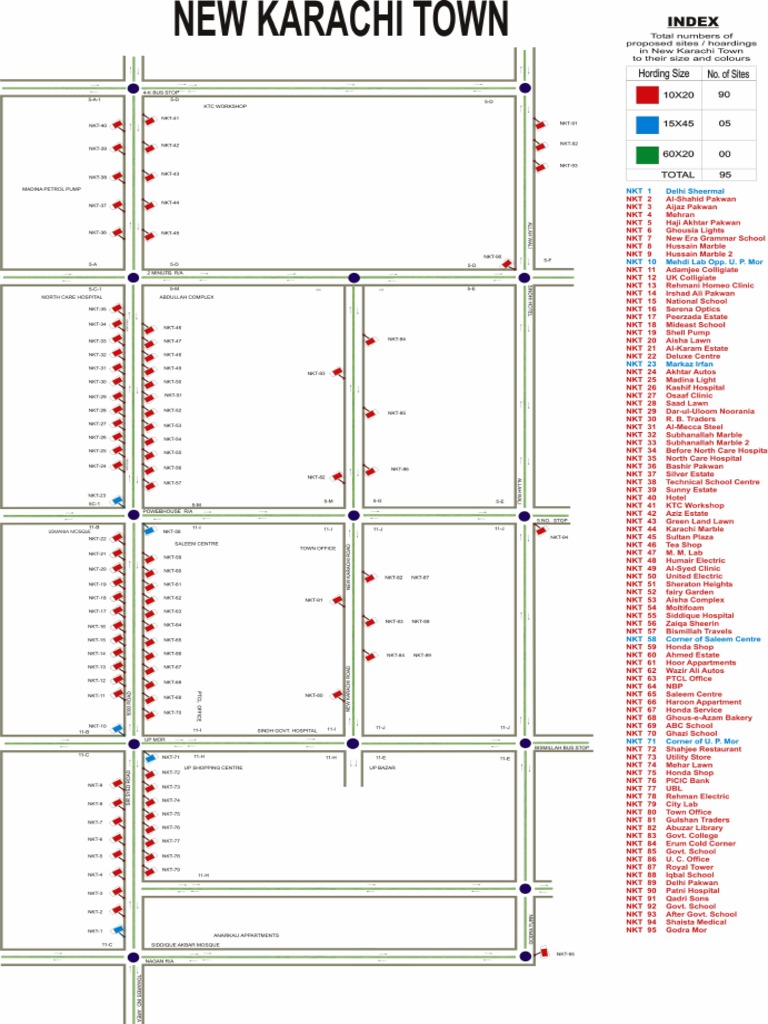 City Govt Map 2005-2011 New Karachi Town | PDF