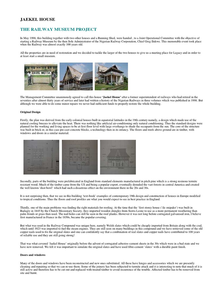 About Jaekel House, Lagos | PDF | Slate | Roof