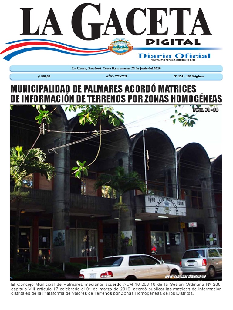 Gaceta 125 | PDF | Costa Rica | Invalidez