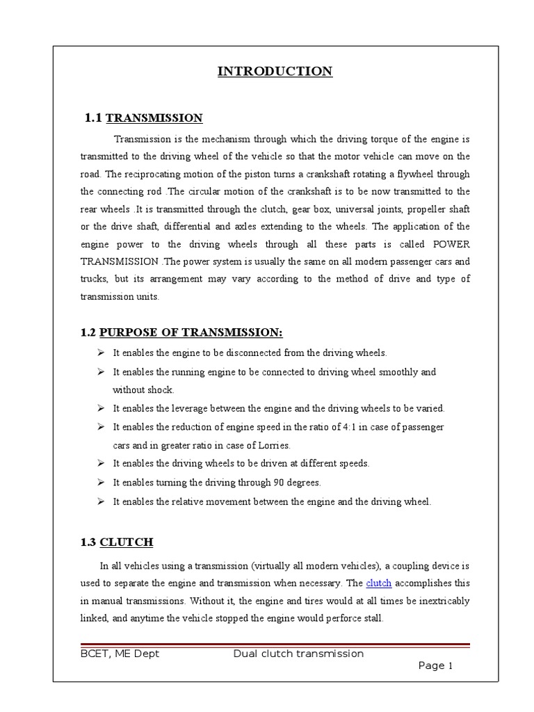 Dual Clutch Transmission Guide | PDF | Manual Transmission ...
