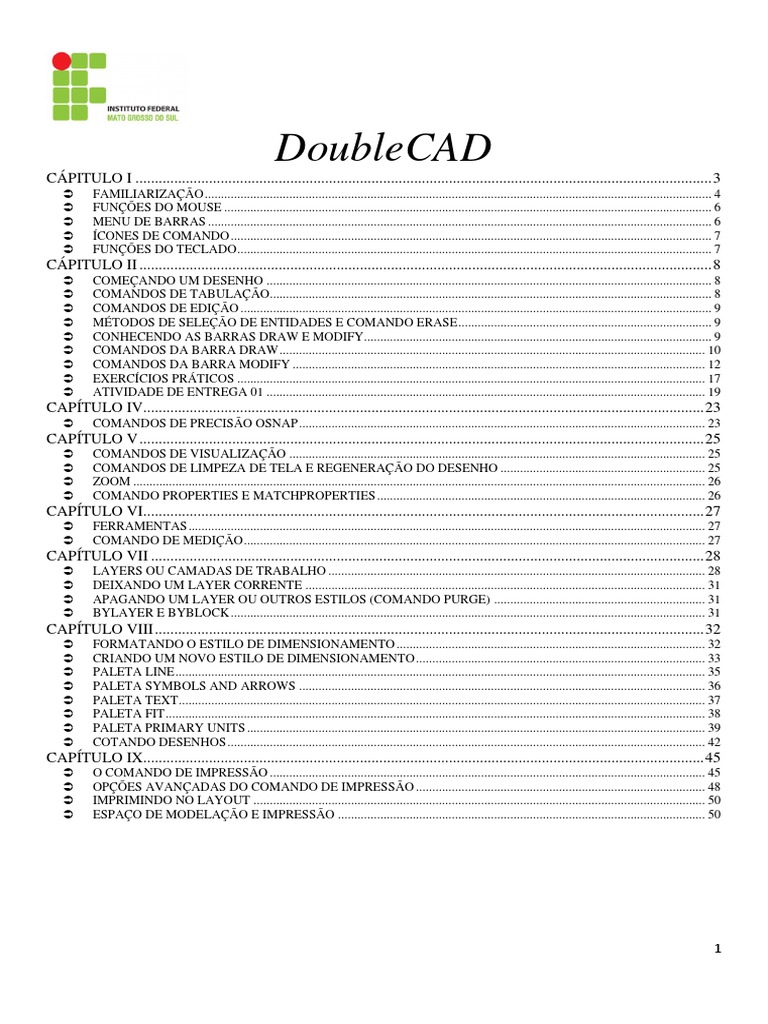 Introdução aos principais comandos e ferramentas do DoubleCAD | PDF ...