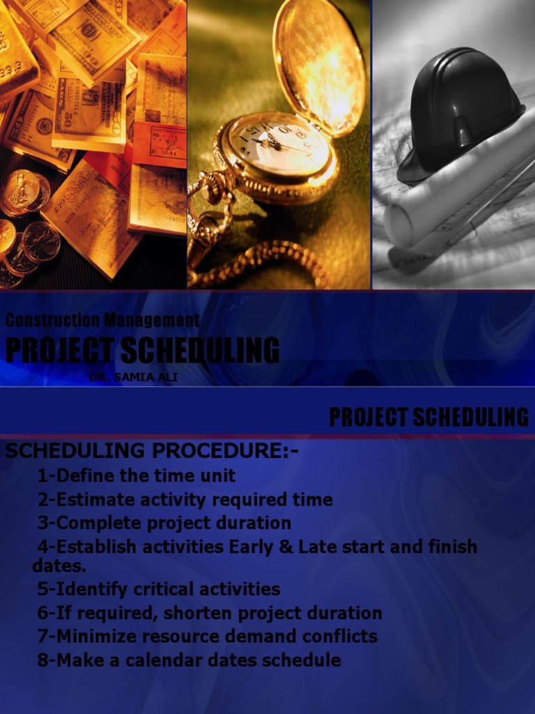 Project Scheduling: Construction Management | Download Free PDF | Scheduling (Production ...