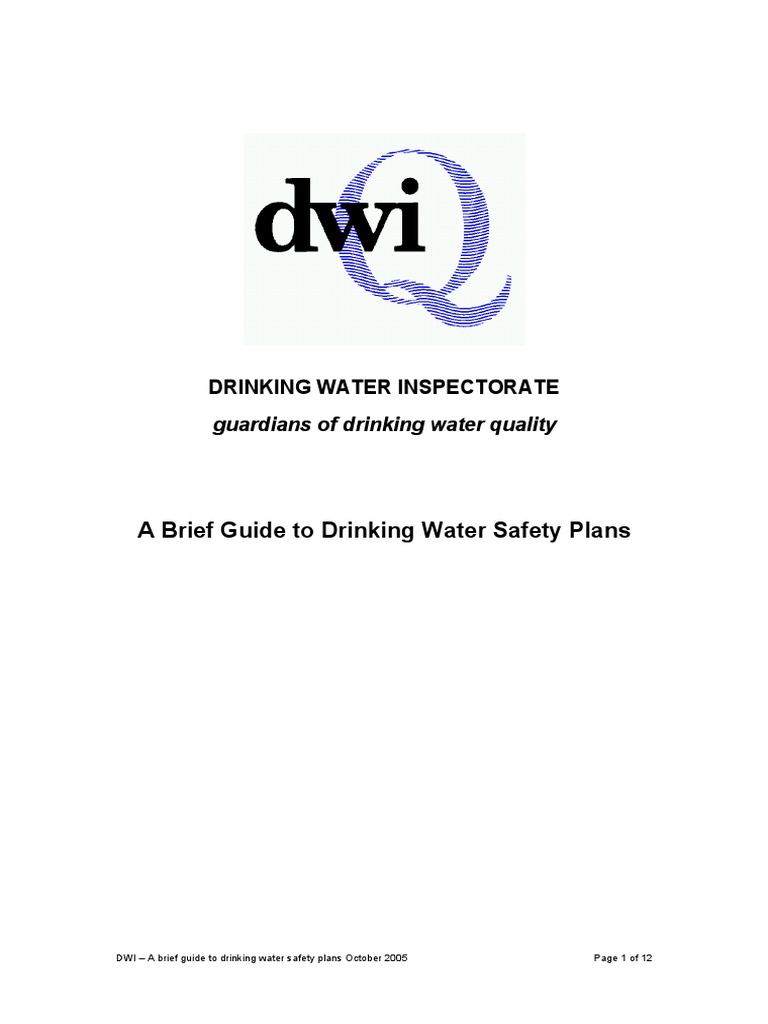 Water Safety Plans | PDF | Water Resources | Drinking Water