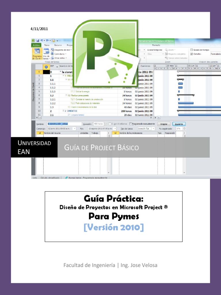 Guia de Project Basico | PDF | Gestión de proyectos | Diseño