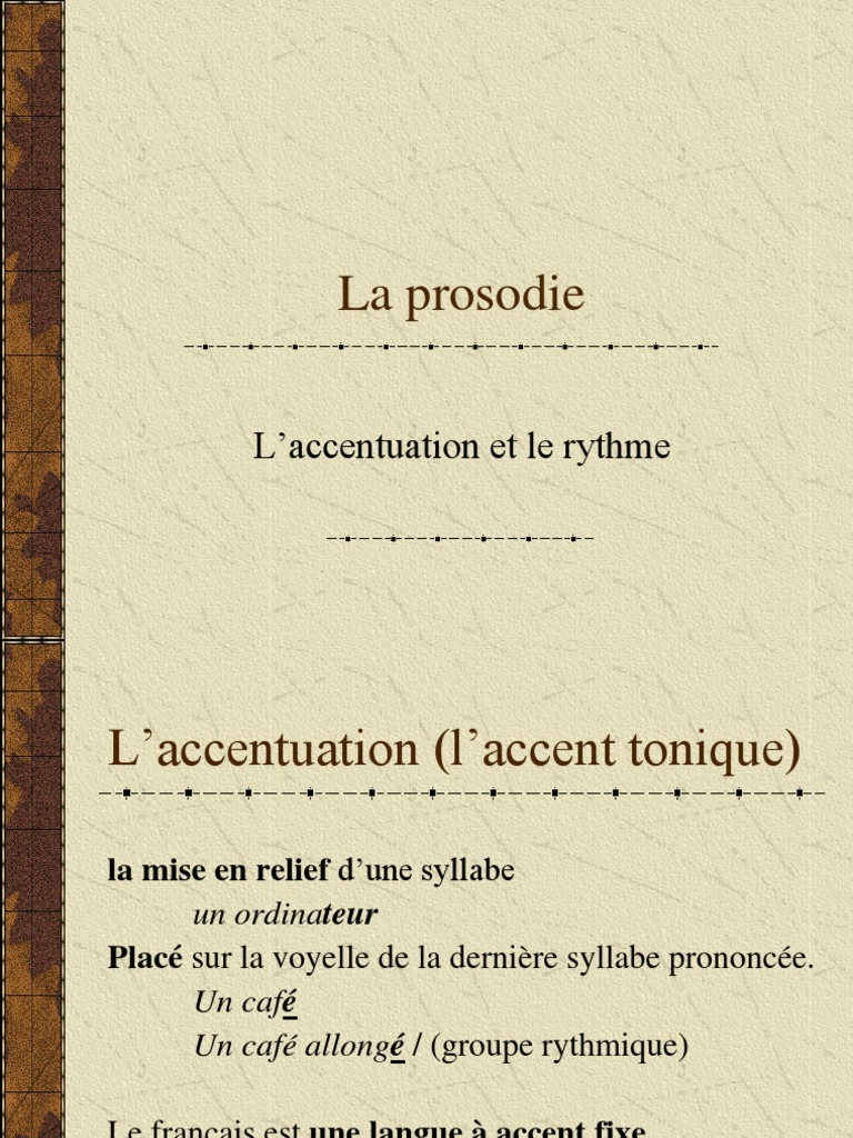 2082 La Prosodie | PDF | Accent tonique | Question