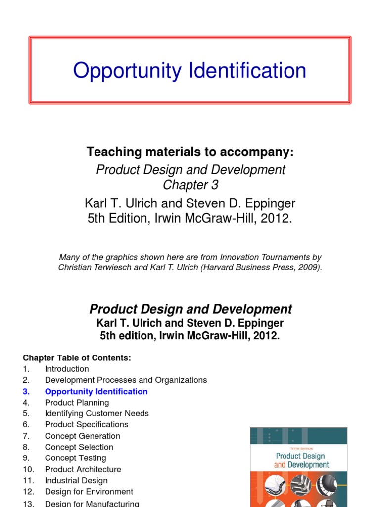 3 Opportunity Identification | New Product Development | Development ...