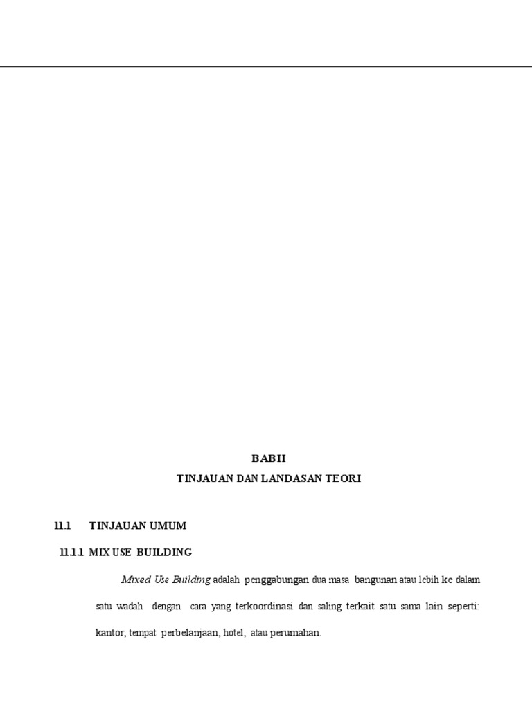 Konsep Bangunan Mixed Use dan Manfaatnya | PDF
