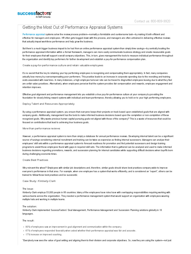 Employee Appraisal Systems | PDF | Performance Appraisal | Succession ...