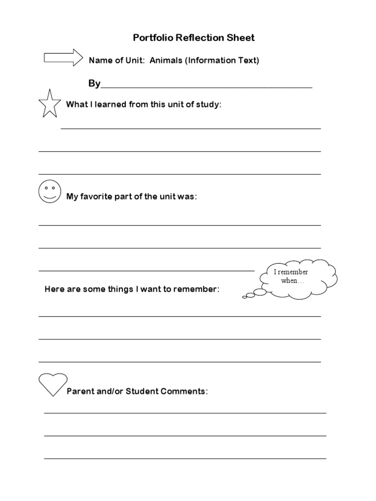 Animals Unit Portfolio Reflection | PDF | Science & Mathematics