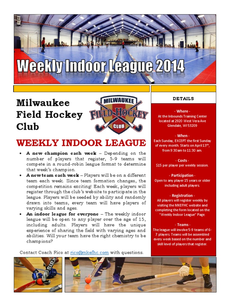 Weekly Indoor League Flyer | PDF