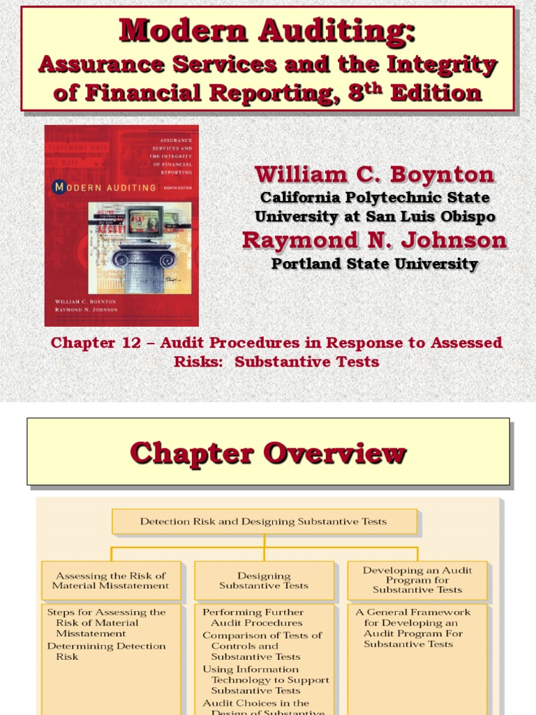 Modern Auditing ch12 | PDF | Audit | Risk