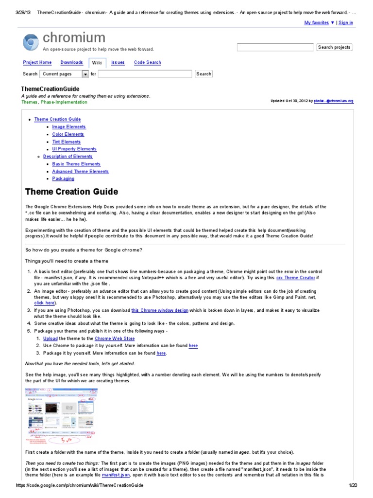 ThemeCreationGuide - Chromium - A Guide and A Reference For Creating ...