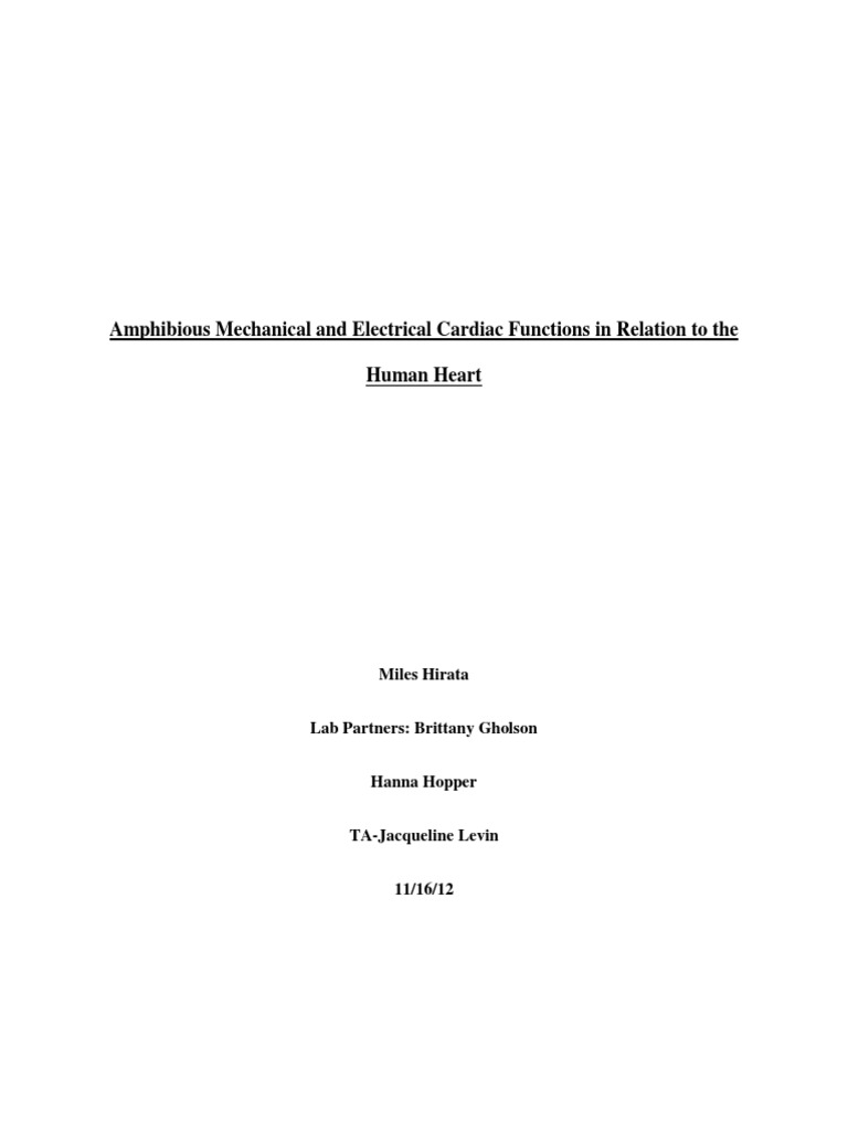 Lab Report 2 Autosaved | PDF | Heart | Heart Rate