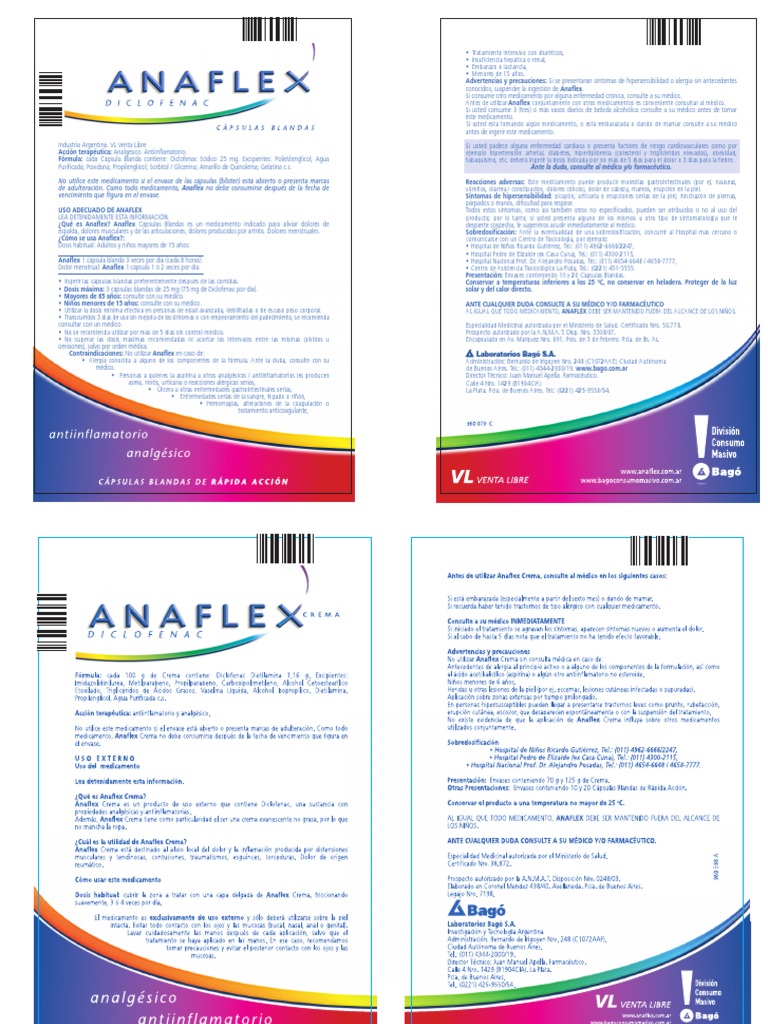 Anaflex | Descargar gratis PDF | Medicamentos con receta | Alergia