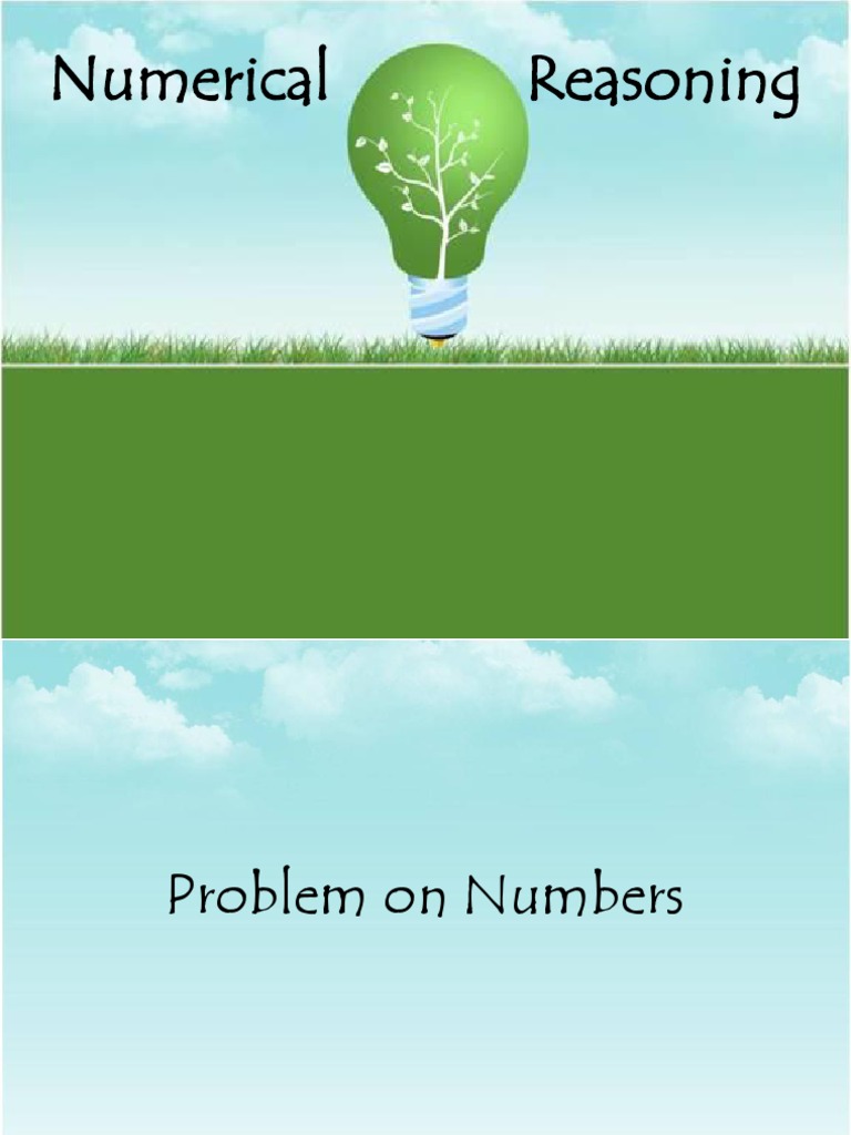 Numerical Reasoning | PDF | Percentage | Partnership