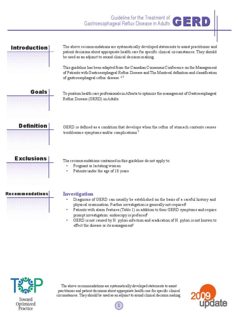 Gerd Guideline | PDF