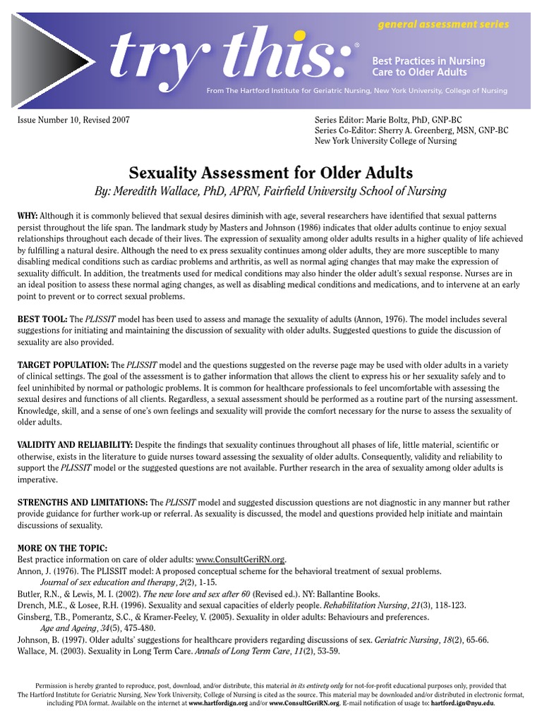 Plissit ModeL | PDF | Nursing | Old Age