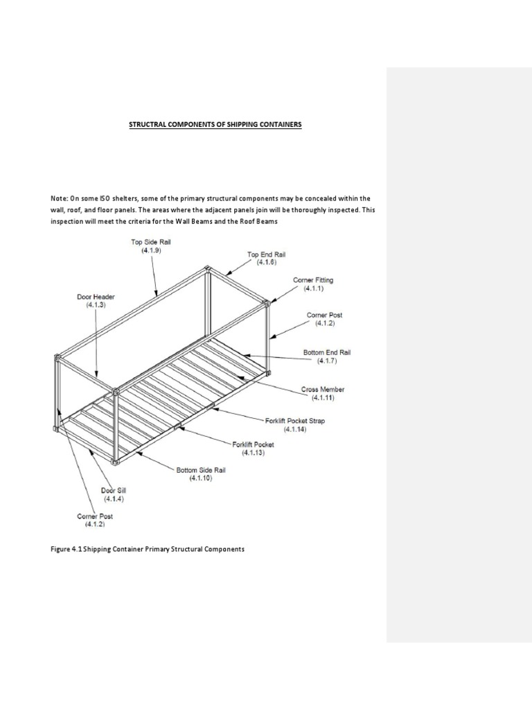 Shipping Container Structural Guide | PDF | Containerization | Framing ...