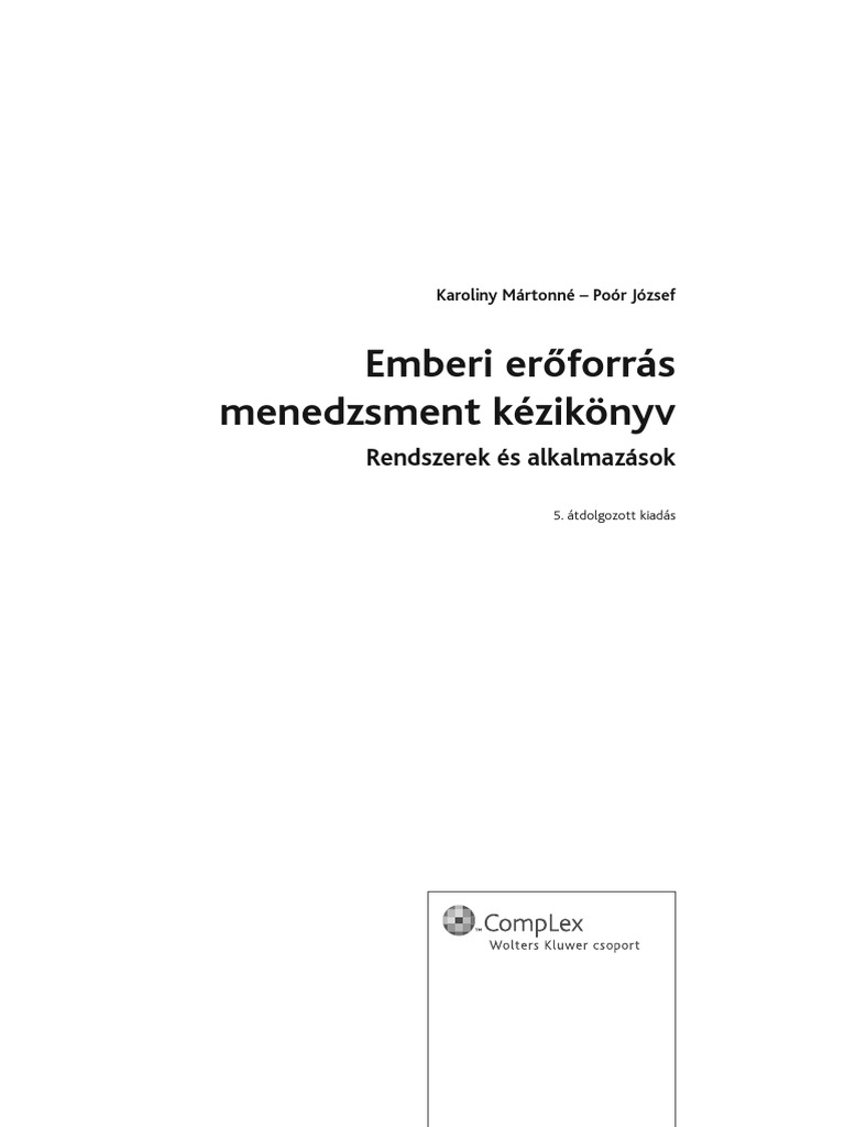 Emberi Eroforras PDF | PDF