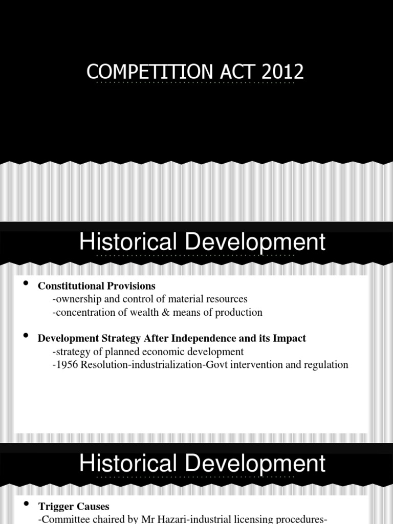 Overview of the Competition Act 2012 | PDF | Cartel | Monopoly