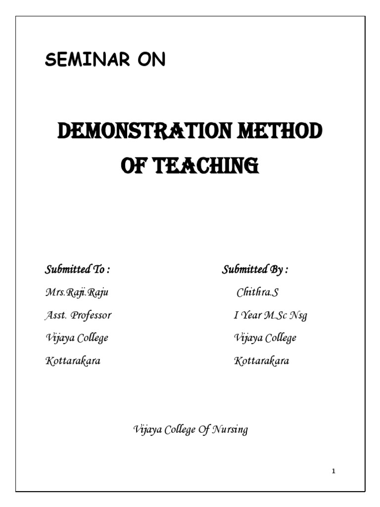 Demonstration Pdf