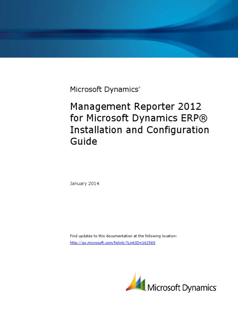 Management Reporter 2012 For Microsoft Dynamics ERP: Installation and ...