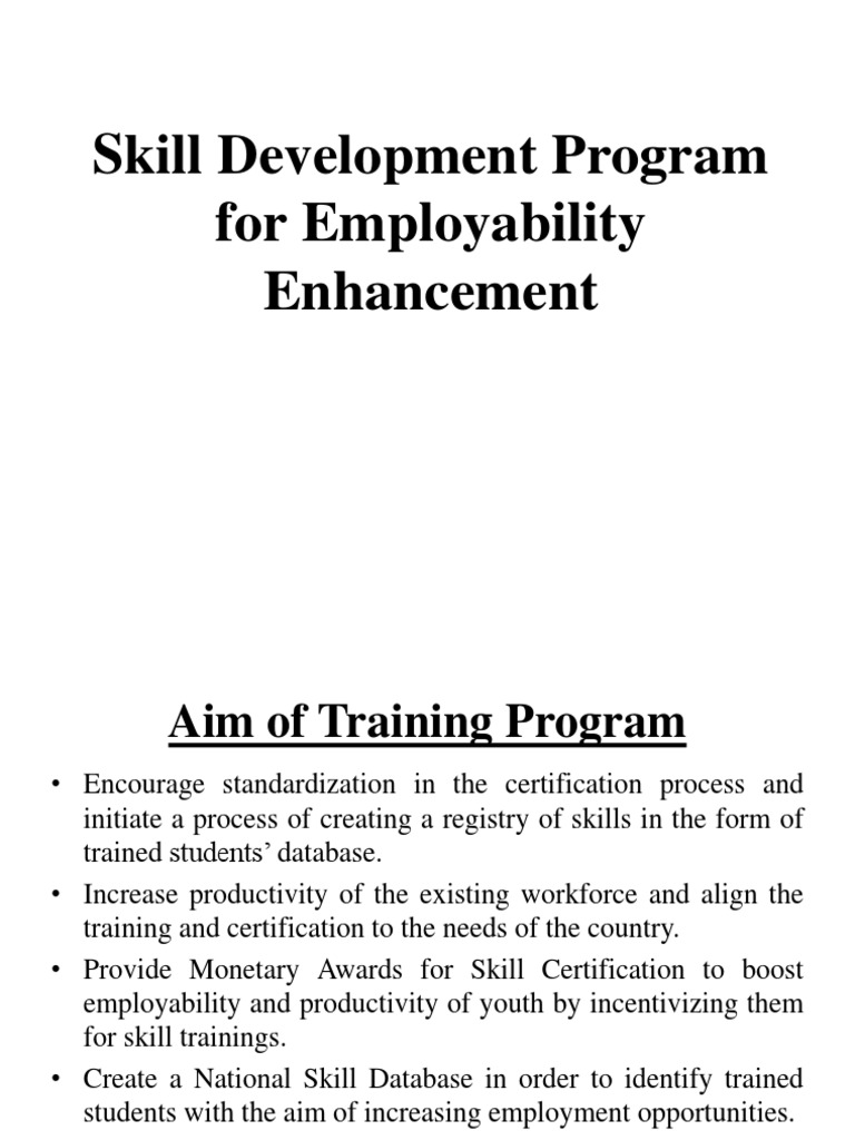 Skill Development Program | PDF | Professional Certification | Retail