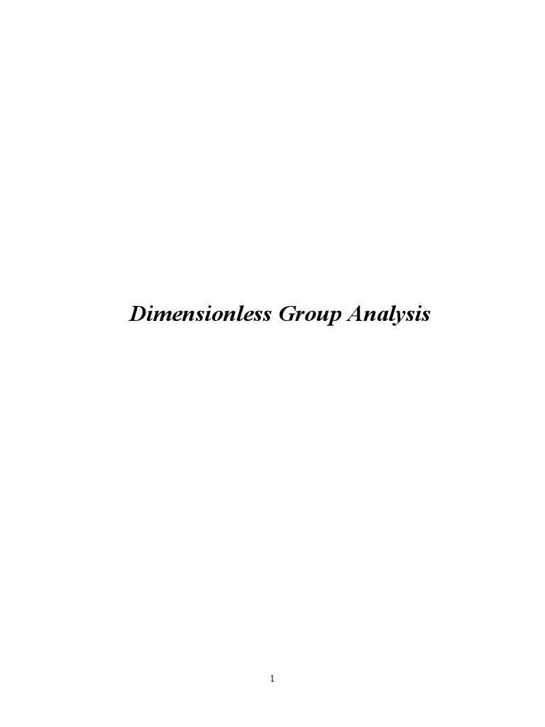 Engineers' Guide to Dimensionless Analysis | PDF | Reynolds Number ...