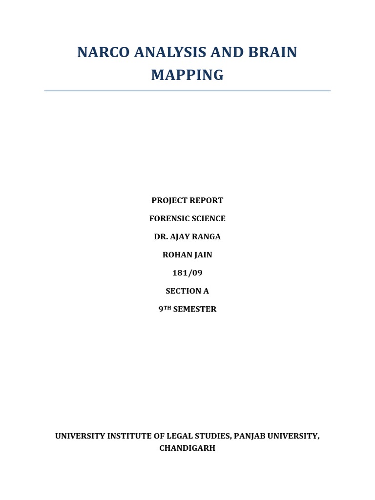 Forensic Aspects of Narco Analysis and Brain Mapping | PDF | Event Related Potential ...