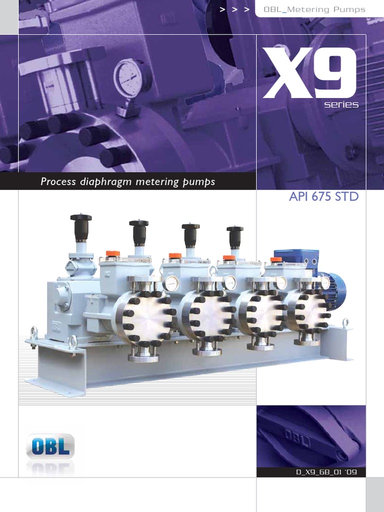 OBL Metering Pumps X9 Brochure | PDF | Valve | Pump