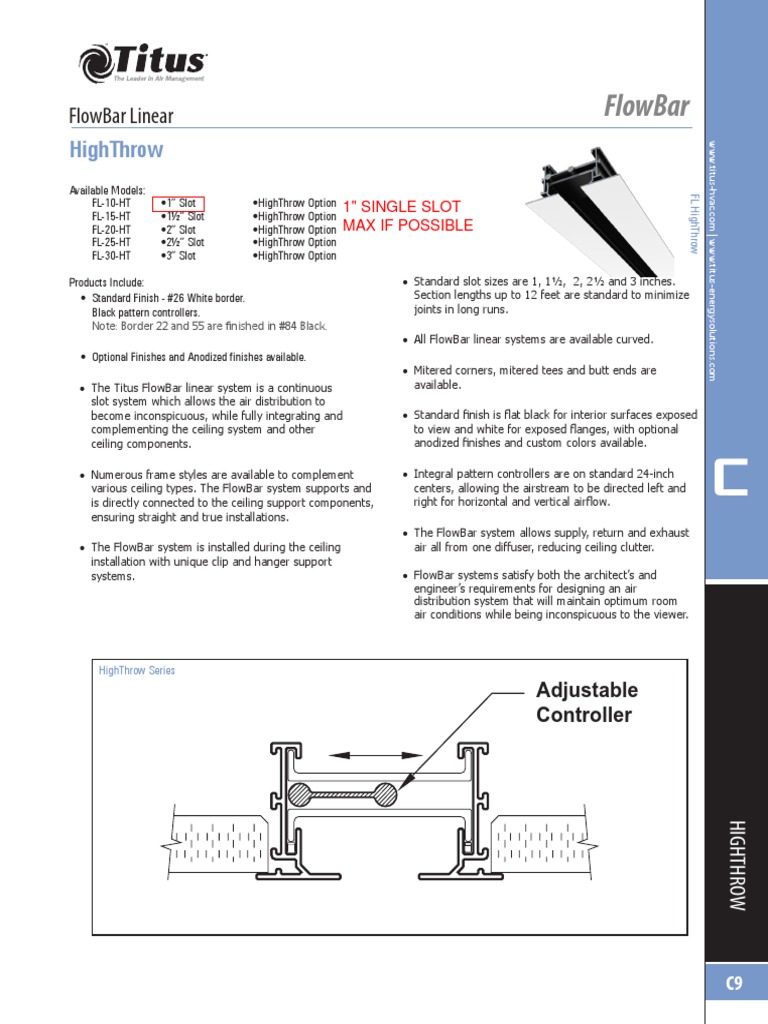 FlowBar Linear HighThrow Models | PDF