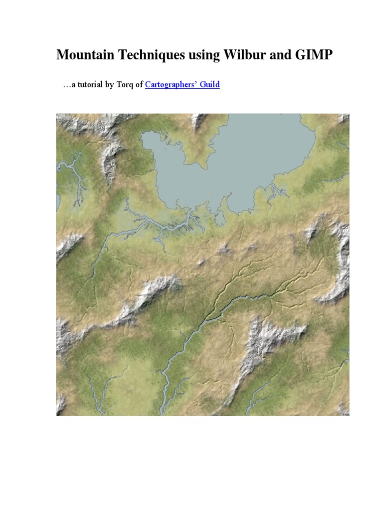 Mountain Techniques Using Wilbur and GIMP | Download Free PDF | File ...