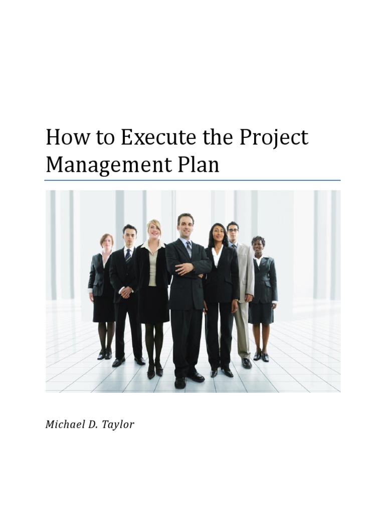 Article-How To Execute The Project Management Plan | PDF | Patent | Goal