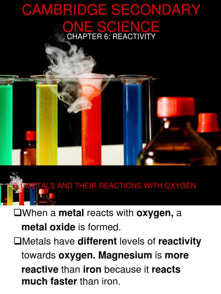 Chapter 6 Reactivity | Oxide | Iron