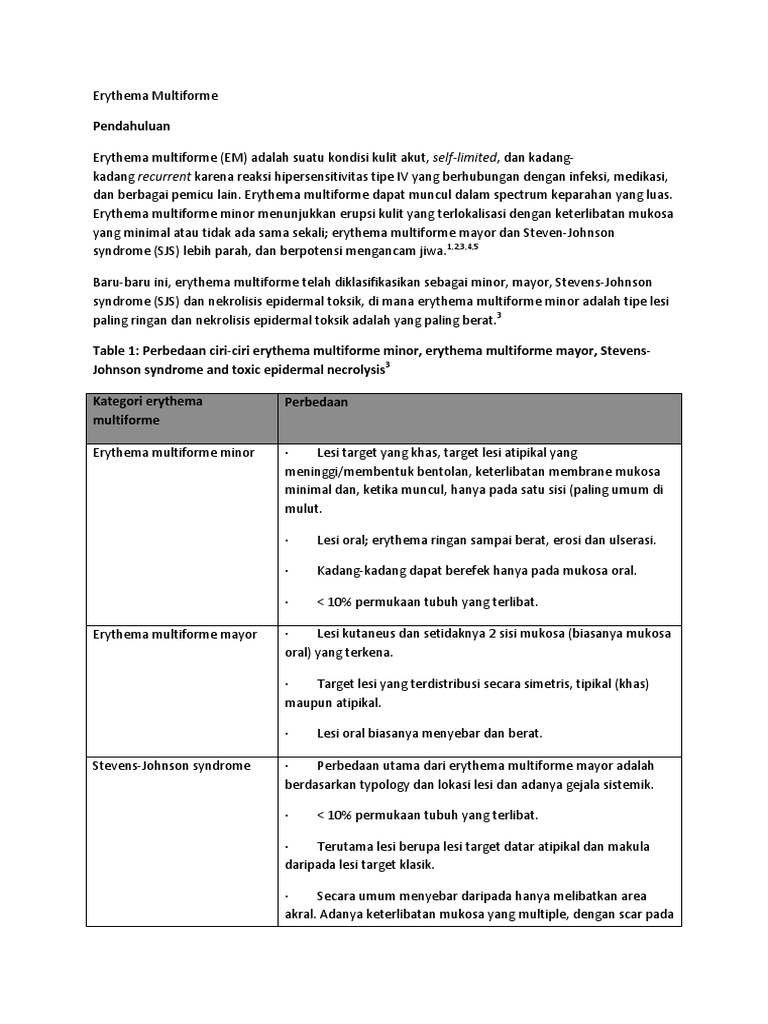 Erythema Multiforme | PDF