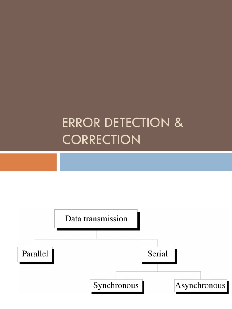 Error Detection & Correction | PDF | Forward Error Correction | Error Detection And Correction