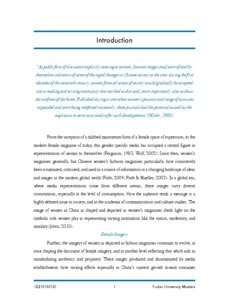 Dissertation - Feminine Subject-Positions in A Global Mediascape: An ...