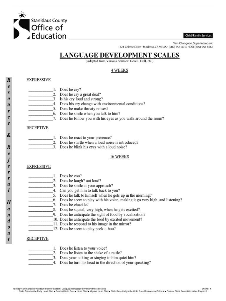 Language Development Scales | Human Communication | Semiotics