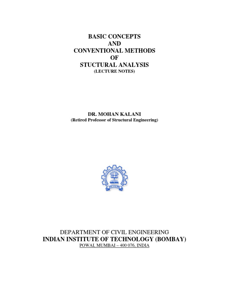 Basic Concepts-Structural Analysis | PDF | Truss | Structural Analysis